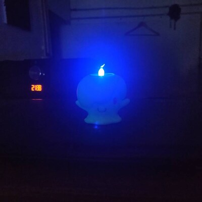 GLOWS in the Dark Pokemon Litwick Twinkling Light-up Candle Figurine ...