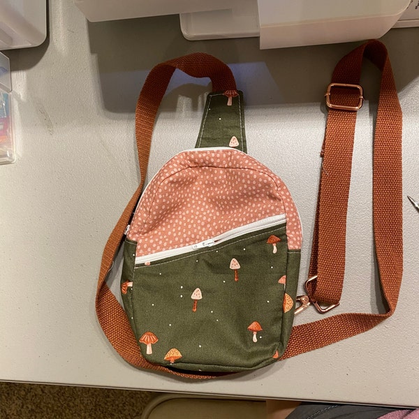 Andie Sling Bag Sewing Pattern, Small Sling Backpack Pattern, Crossbody ...