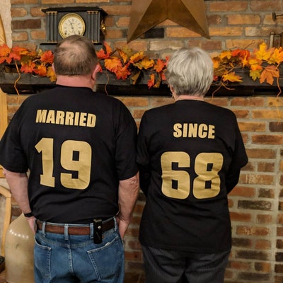 TOGETHER SINCE Custom Couples T-shirts, Anniversary & Wedding Gift ...