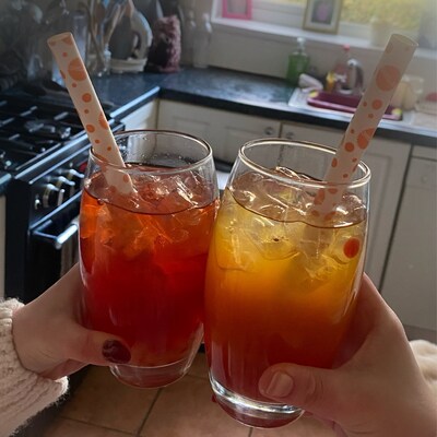 Popping Boba Set for Bubble Tea at Home 9 Servings Strawberry, Peach ...