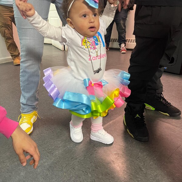 Pink Clown Circus Pageant Costume Birthday Tutu Dress Set With Mini Top ...