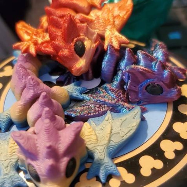 3D Printed Marine Animal Toy Bundle, Colorful Fidget and Sensory Aids ...