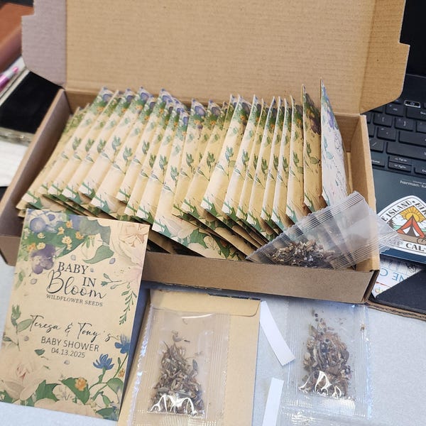 25 BULK in Loving Memory Wildflower Seed Packets/memorial Favors ...