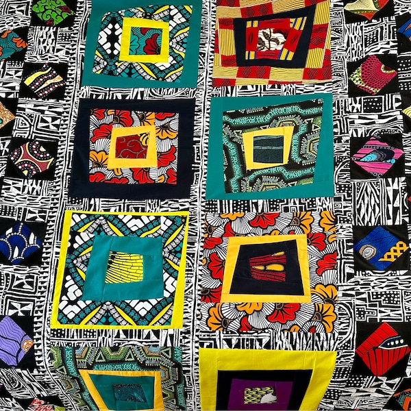 African Fabric сharm Packs Quilting Squares 5” / African Print ...