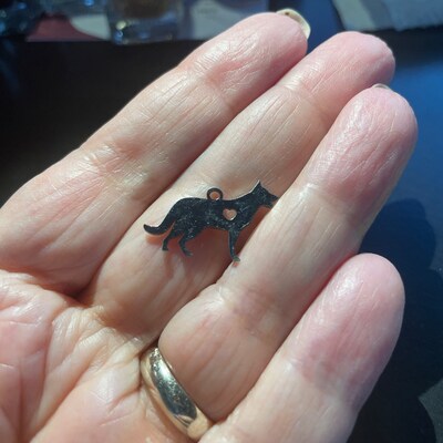 Cat Pendant Shiny Silver Open Back Bezel Charm Large 26mm X - Etsy