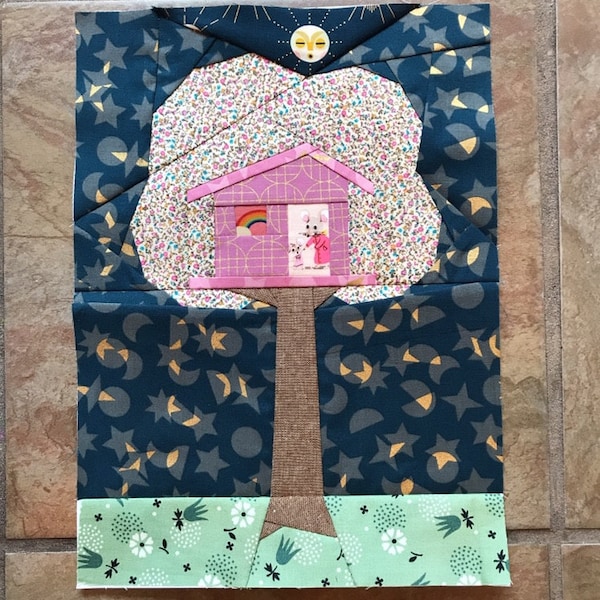 Tree House Paper Piecing Pattern, PDF - Etsy