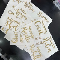 Corsiva Font Alphabet Vinyl Decals Full Alphabet Capital - Etsy Australia