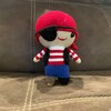 PATTERN: Cuddle-sized Pete the Pirate Amigurumi, Crocheted Sailor ...