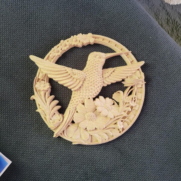 Digital File Hummingbird CNC 3d Model Stl - Etsy