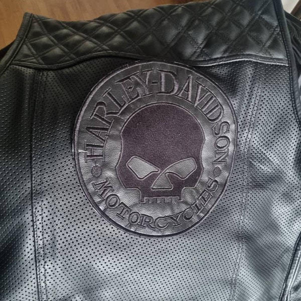 Patch Arrière Harley Davidson Thermocollant Pour Les Vestes,bikers ...