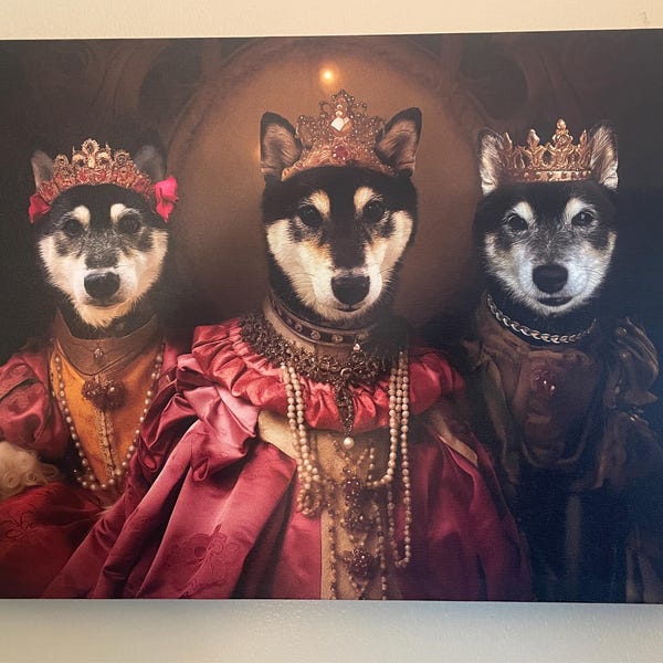 Pet Portrait 3 Pets, 2 Pets Portrait Custom, Pet Portrait 2 Dogs, 3 ...