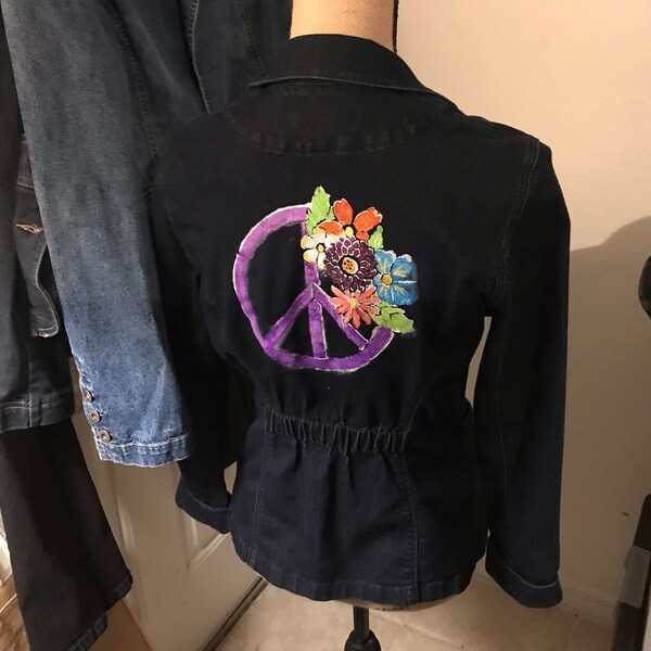 Floral Peace Sign Stencil - Reusable Stencils for Painting - Create DIY ...