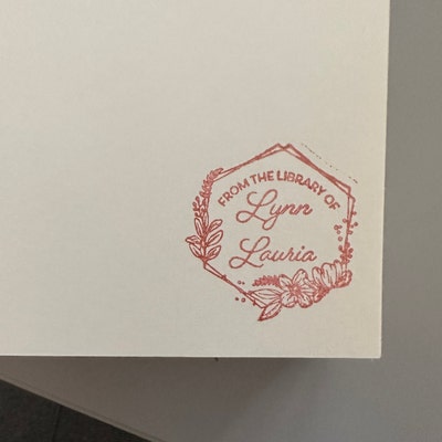 Library Stamp 48 Wooden or Self-inking Calligraphy Bookplate, Ex Libris ...