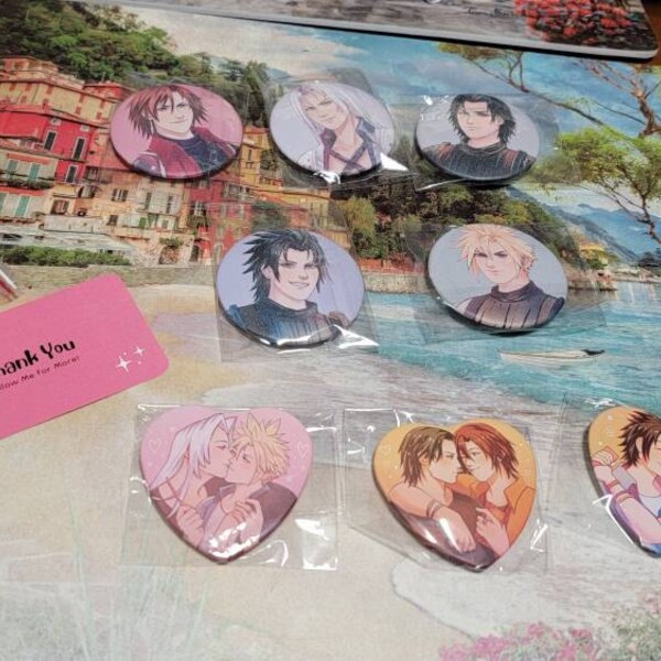 FF7 | Final Fantasy 7 | Clear Acrylic Ruler Standees - Etsy