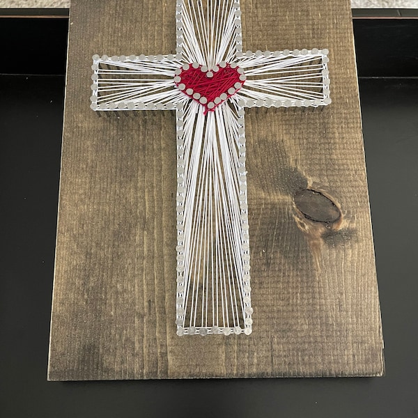 Cross String Art DIY Kit, Catholic Art, Catholic Gifts, Cross String ...