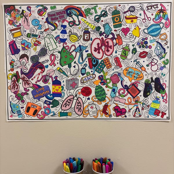 Lab Week 2025 Theme Poster Coloring Page Giant Sheet Lab Week Clinical ...