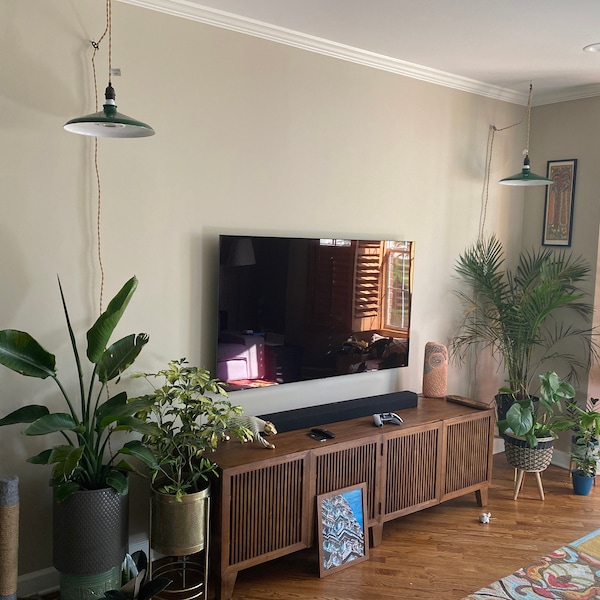 Porcelain Enamel Shade: 14" Rounded Metal Design, Choose Color - Top ...