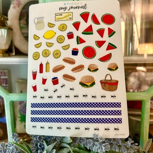 Stars & Stripes Sticker Sheet Themed Stickers for Your - Etsy