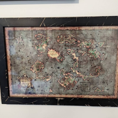 Map of the World of Ruin From Final Fantasy 6 FF6 FFVI - Etsy