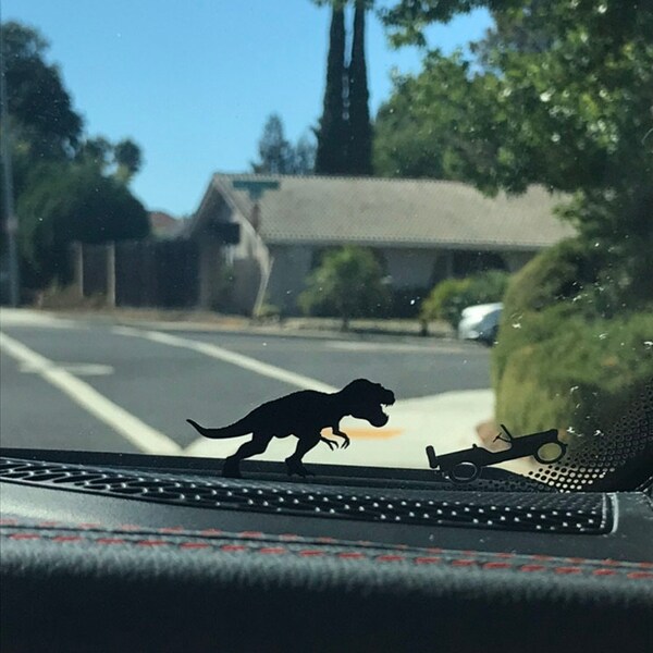 T-rex Sticker, Car Window Sticker, Tyrannosaurus Rex Sticker, Dinosaur ...