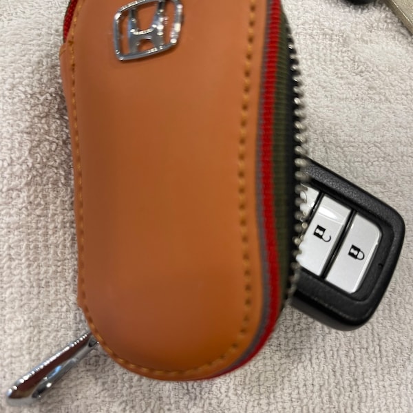Car Key Cover,leather Key Fob Wallet, Leather Car Key Pouch, Leather ...