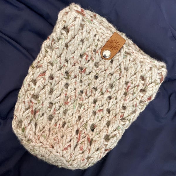 Chunky Yarn Knit Wristlet Keychain Loop Key Chain With Lobster Clasp ...