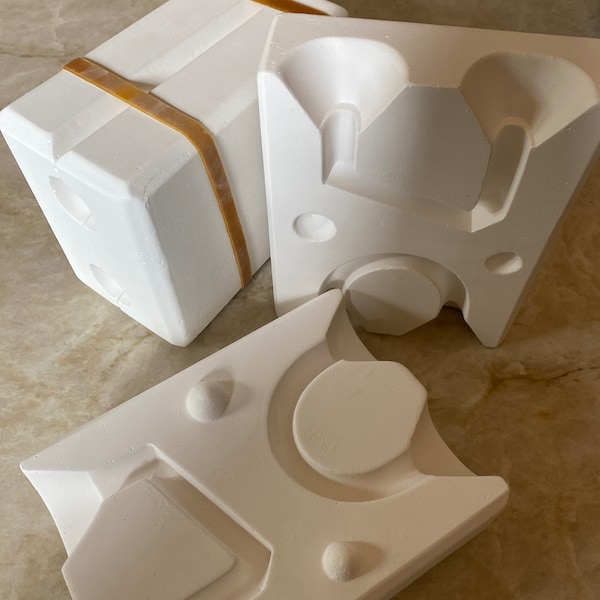 Bowl Plaster Mold in Vertical Stripes Shape for Slip Casting, Casting ...