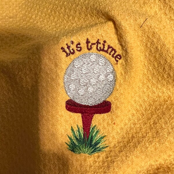 Golf Tee Time - Machine Embroidery Design, Embroidery Designs, Machine ...