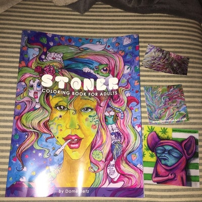 Stoner Coloring Book for Adults, Weed Stuff, Adult Coloring Book ...