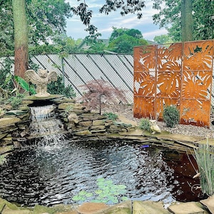 Outdoor Privacy Screens Circle Pattern Decorative Screens - Etsy