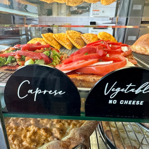 Acrylic Buffet Food Name Sign, Food Table Tent Card, Food Tag, Cute ...