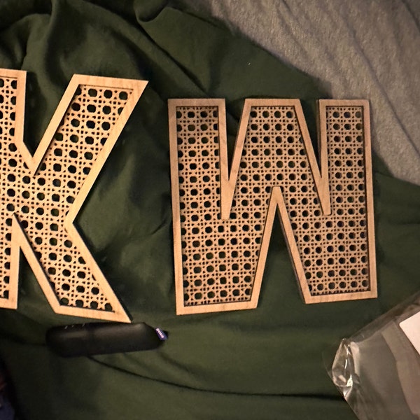 Rattan Letters Personalized Nursery Name Wall Art Boy or Girl Room Boho ...