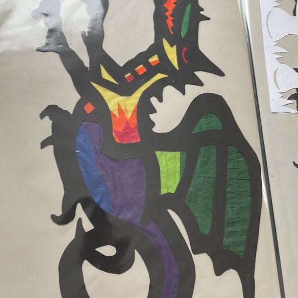 Printable Michaelmas Dragon Transparency - Etsy