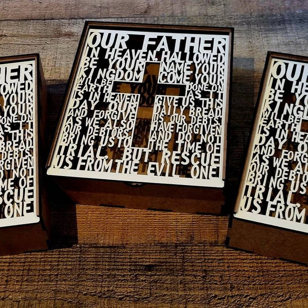 Prayer Box – LASER Cut File Svg / Cdr, Laser Cut Prayer Box Template ...