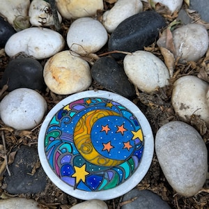 Skeleton Girl Painted Rock Bright and Spooky SEALED Halloween Painted ...