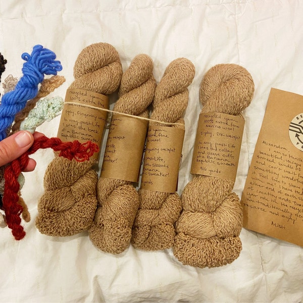 Fuchsia Pink Linen / Cotton Recycled Yarn - 1,766 Yards (chainette ...