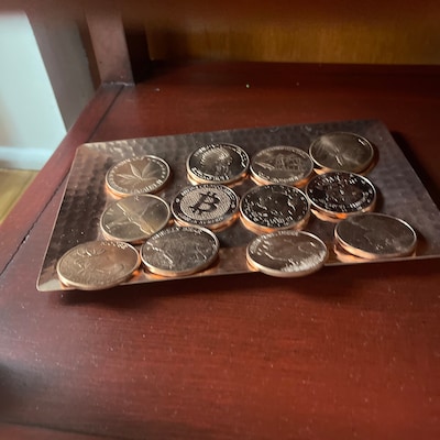 Pure Hammered Copper Valet Tray 8 X 5 - Etsy