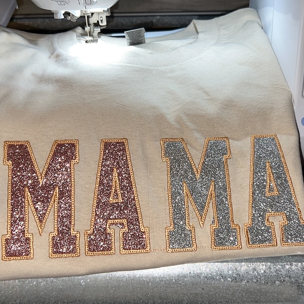 Mama Applique Embroidery Machine Sign Design Satin Stitch Mother's Day ...