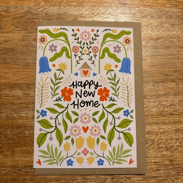 New Home Greeting Card, Congratulations Card, Moving House Card, First ...