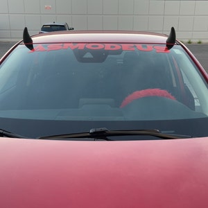 Windshield Sunstrip Eyebrow Decal Text Only No Background Custom ...