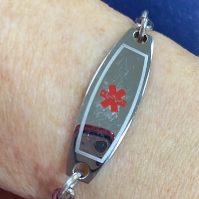 Pre-engraved DNR Medical Alert Necklace, Stainless Steel, P1 - Etsy