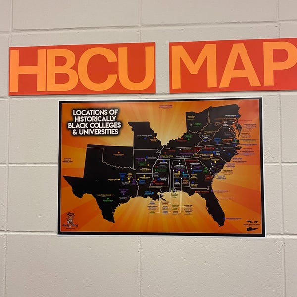 HBCU Locations Map Poster, HBCU Wall Art - Etsy