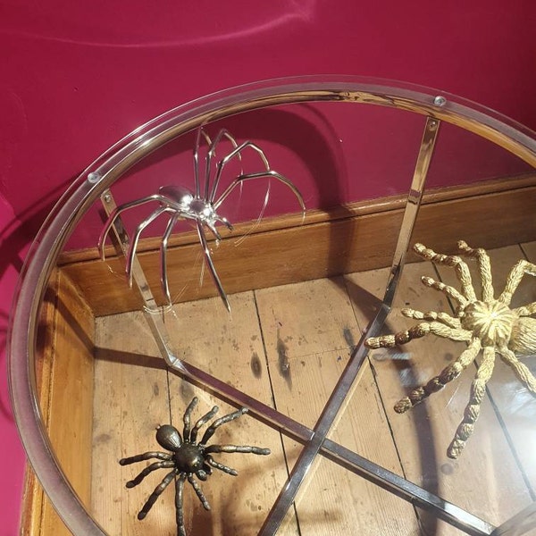 Gloss Black Spider. Made From Stainless Steel Dome Nuts. Scary ...