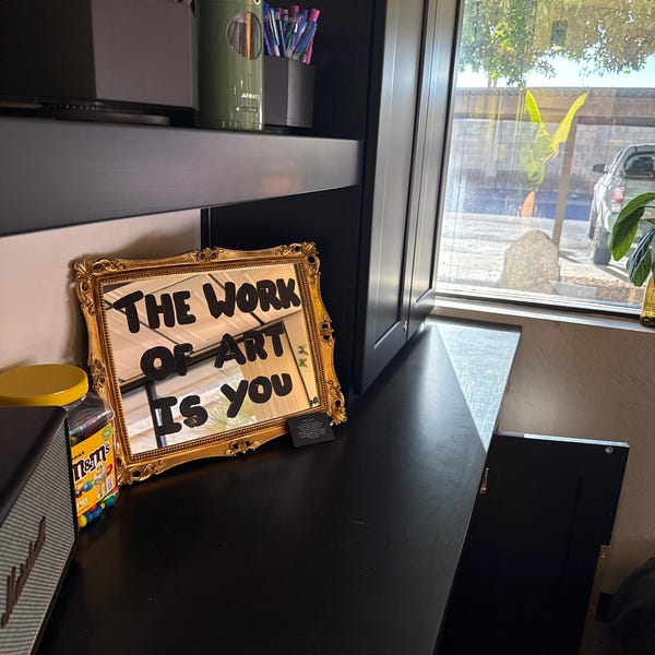 The Work of Art is You Wall Art. - Etsy