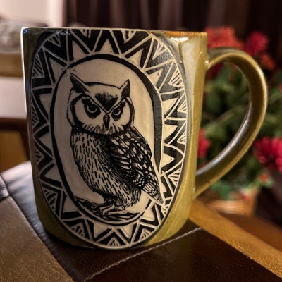 Cow Plate Ceramic Sgraffito Animal Plaid Wilderness Serving - Etsy