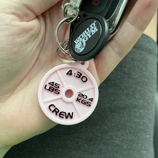 Customizable 45 LB Weight Keychain - Etsy