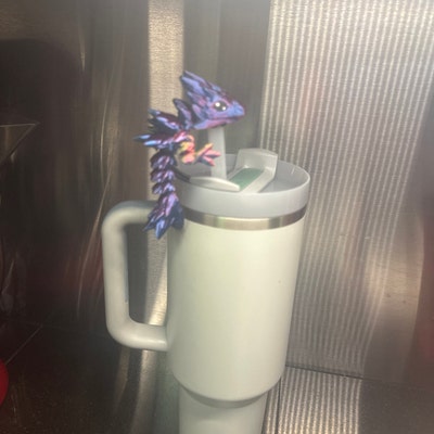 Black Chroma Style Gem Dragon 10mm Stanley Straw Topper 30oz 40oz - Etsy