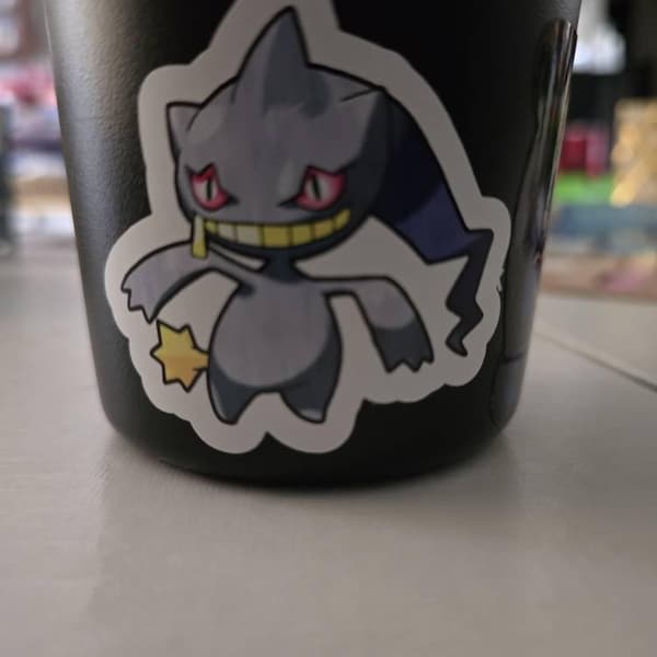 Shiny Krookodile Cute Anime Sticker | Waterproof Vinyl Decal for Laptop ...