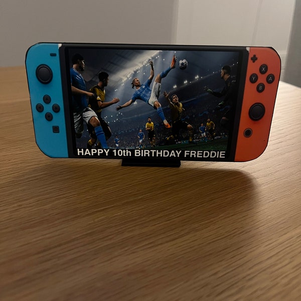 Personalised Cake Topper | Fun Nintendo Switch Topper With Custom Image ...