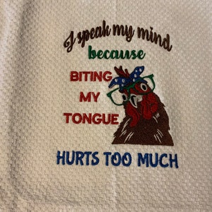 Black Chicken Embroidery Design Grumpy Wicked Chickens - Etsy